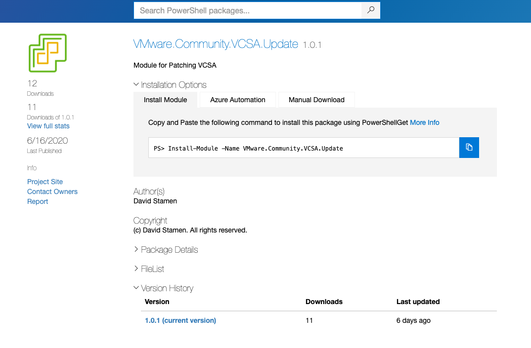 Updating The Vcenter Server Appliance Vcsa With Powercli Revisited Davidstamen
